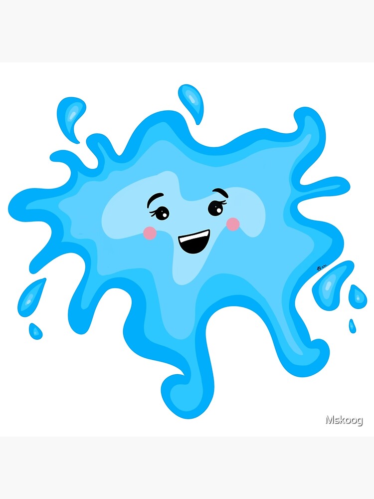 "Cute water splash" Art Print for Sale by Mskoog | Redbubble