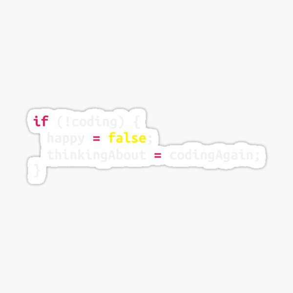 Programming Code Joke Coder Coding Saying Pun Sticker For Sale By Desdesigner Redbubble