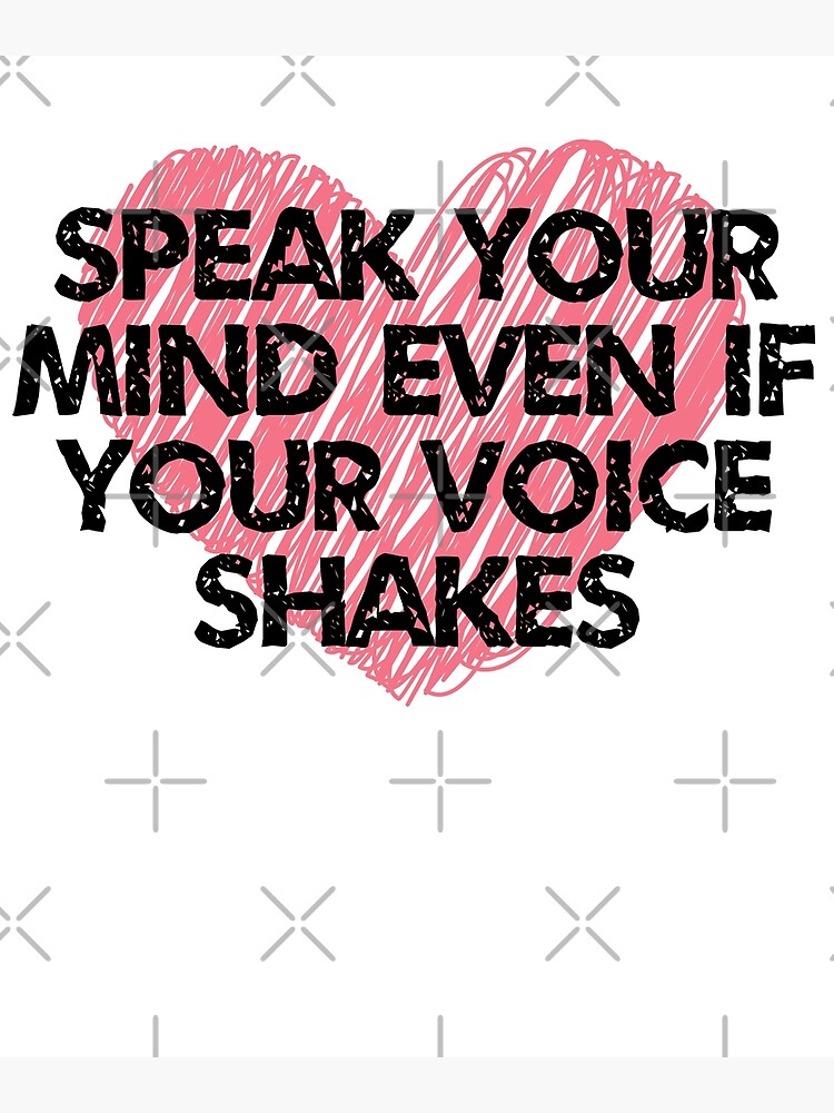 Ruth Bader Speak Your Mind Even If Your Voice Shakes RBG Premium Matte ...