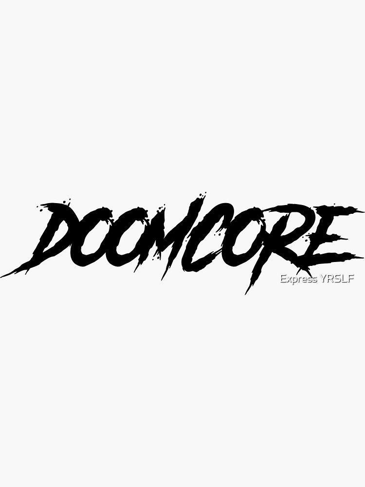 "Doomcore" Sticker by RolikaPod | Redbubble