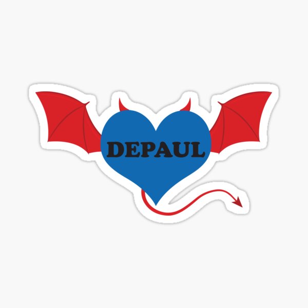 "Depaul Heart Demon " Sticker for Sale by Stickerfy1 | Redbubble