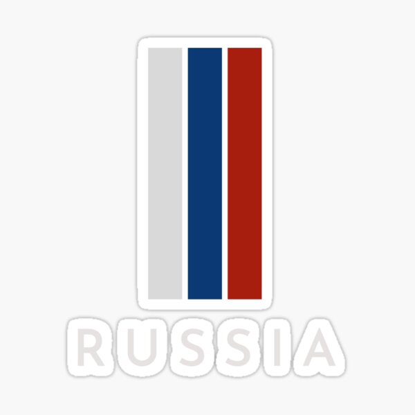 "Russian flag " Sticker for Sale by eka123 | Redbubble