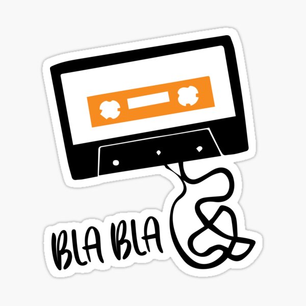"DESIGN BLA BLA" Sticker for Sale by norbelart | Redbubble