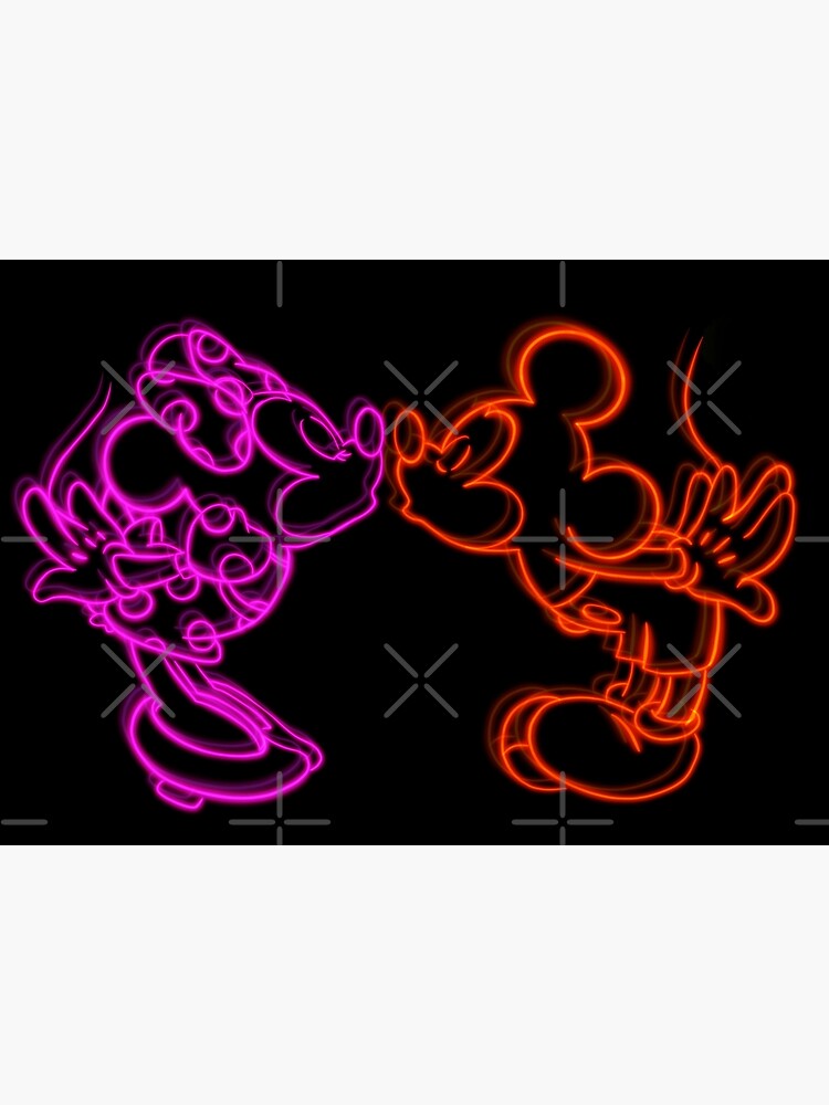 "Neon mouse couple" Poster for Sale by PinkMushu | Redbubble
