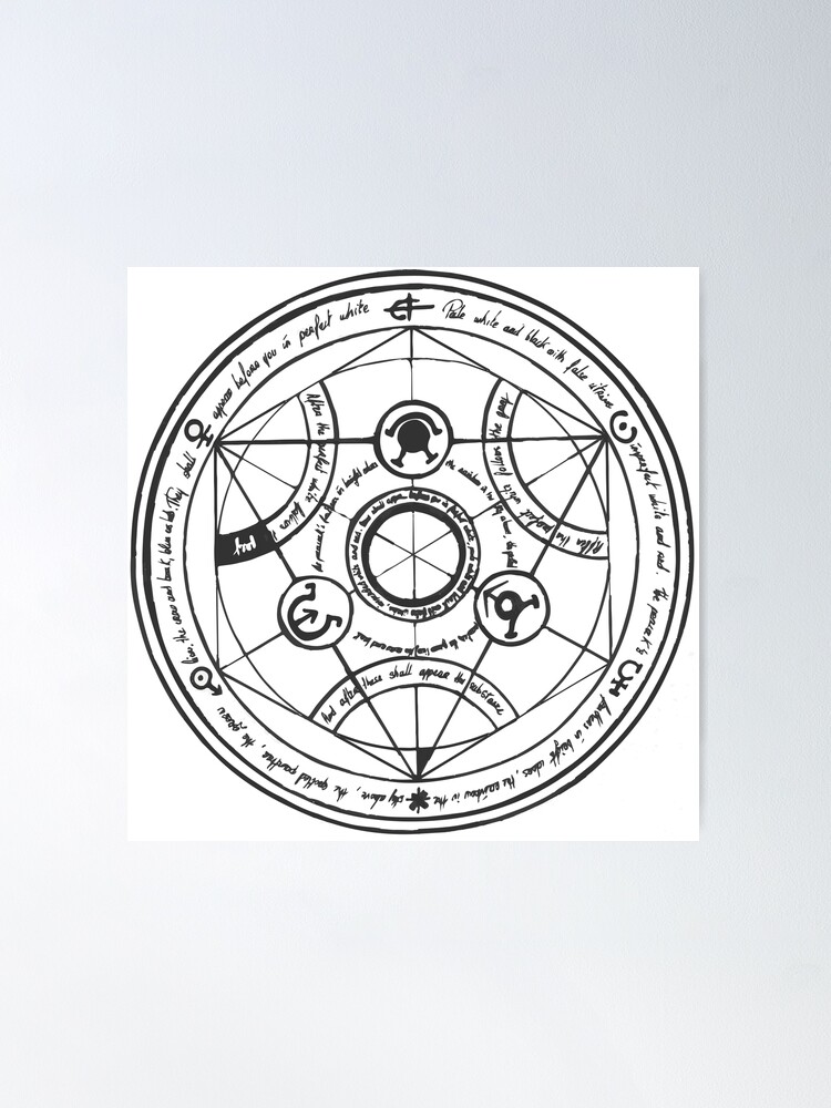 "Human Transmutation Circle" Poster for Sale by ippoM | Redbubble