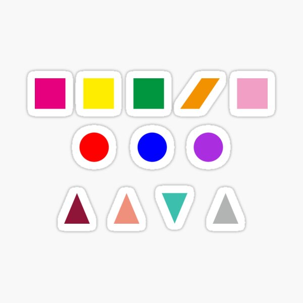 "Loona shapes and colors" Sticker by UsanShop | Redbubble