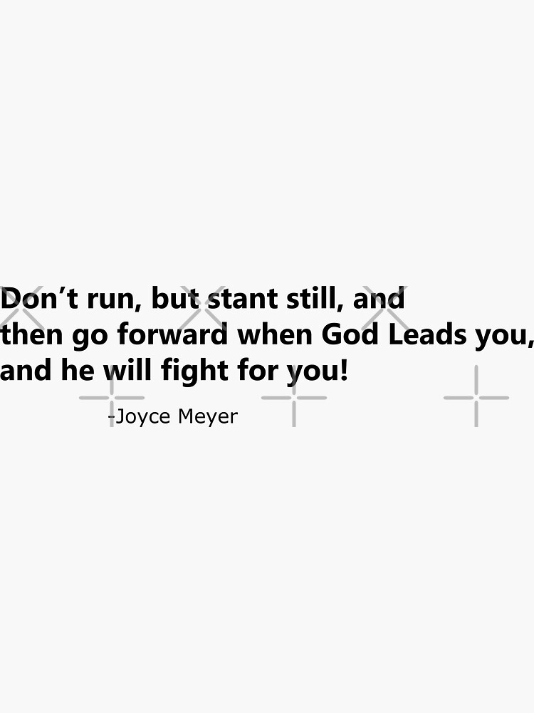 "Prayer, Bible verse, word of encouragement, Joyce Meyer quote" Sticker ...