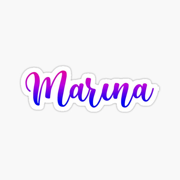 "Marina Sticker" Sticker by alexxandras22 | Redbubble