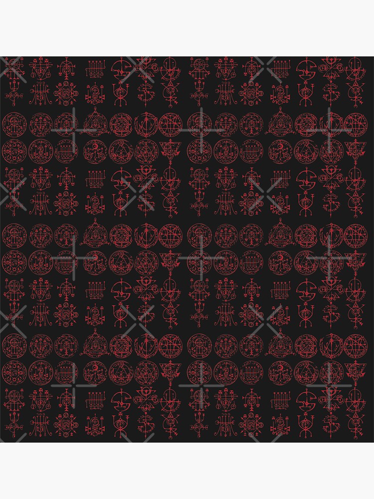 "Demonic runes" Sticker for Sale by Slipfreak900 | Redbubble