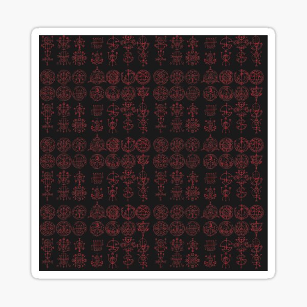 "Demonic runes" Sticker for Sale by Slipfreak900 | Redbubble