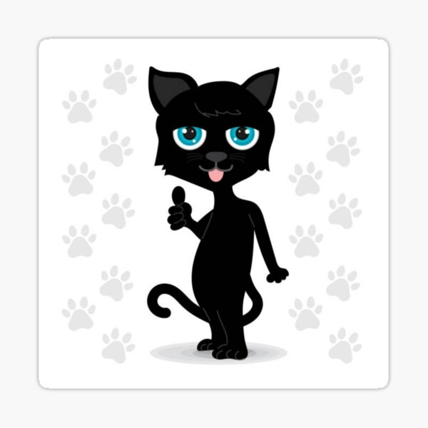 "MEAW" Sticker by Styleviee | Redbubble