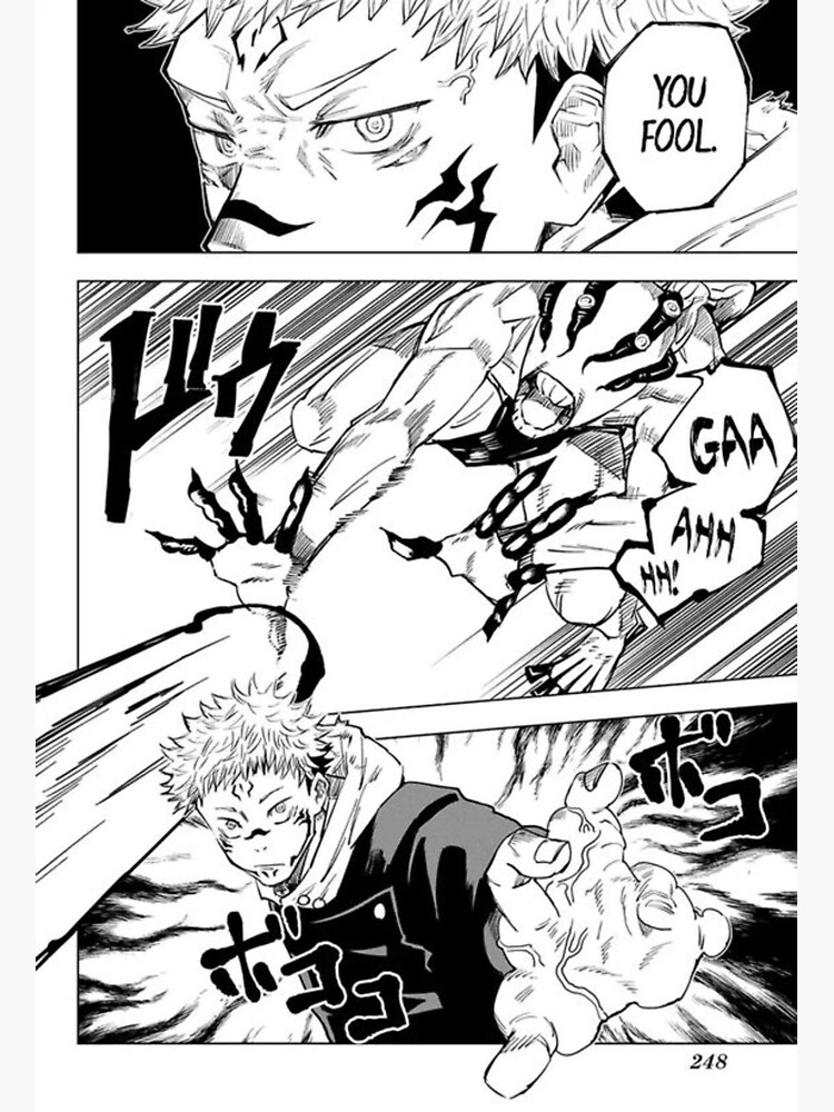 "Sukuna vs Cursed Womb - Jujutsu Kaisen Manga" Poster by animesky ...