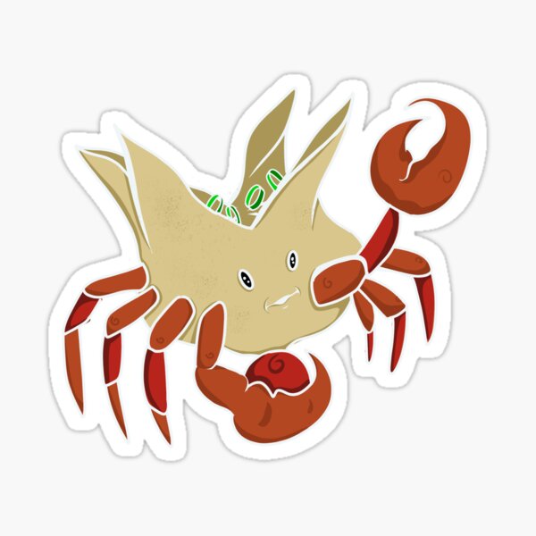 "Crab Rangoon" Sticker for Sale by ROBOPRETTYGIRL | Redbubble