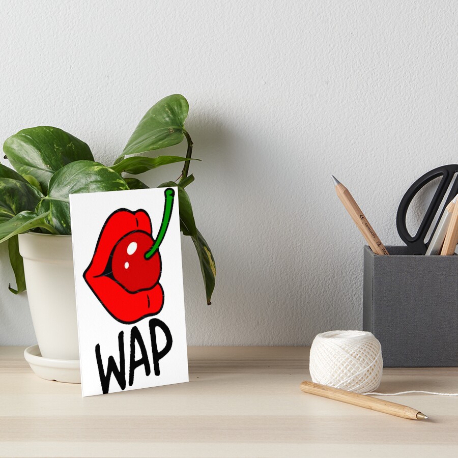 "cardi b wap - WAP" Art Board Print by Kellybankz | Redbubble