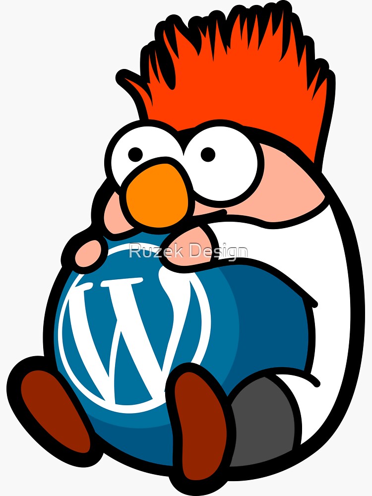 "Team Beaker Meepuu" Sticker for Sale by jaruzek | Redbubble