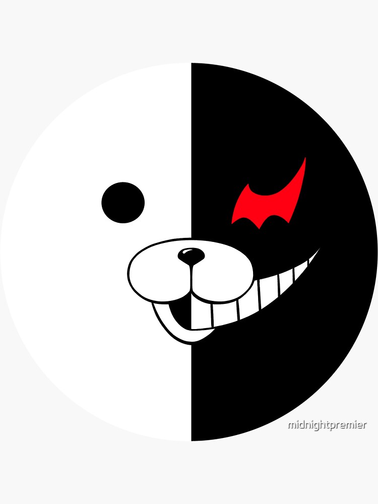"Monokuma" Sticker by midnightpremier | Redbubble