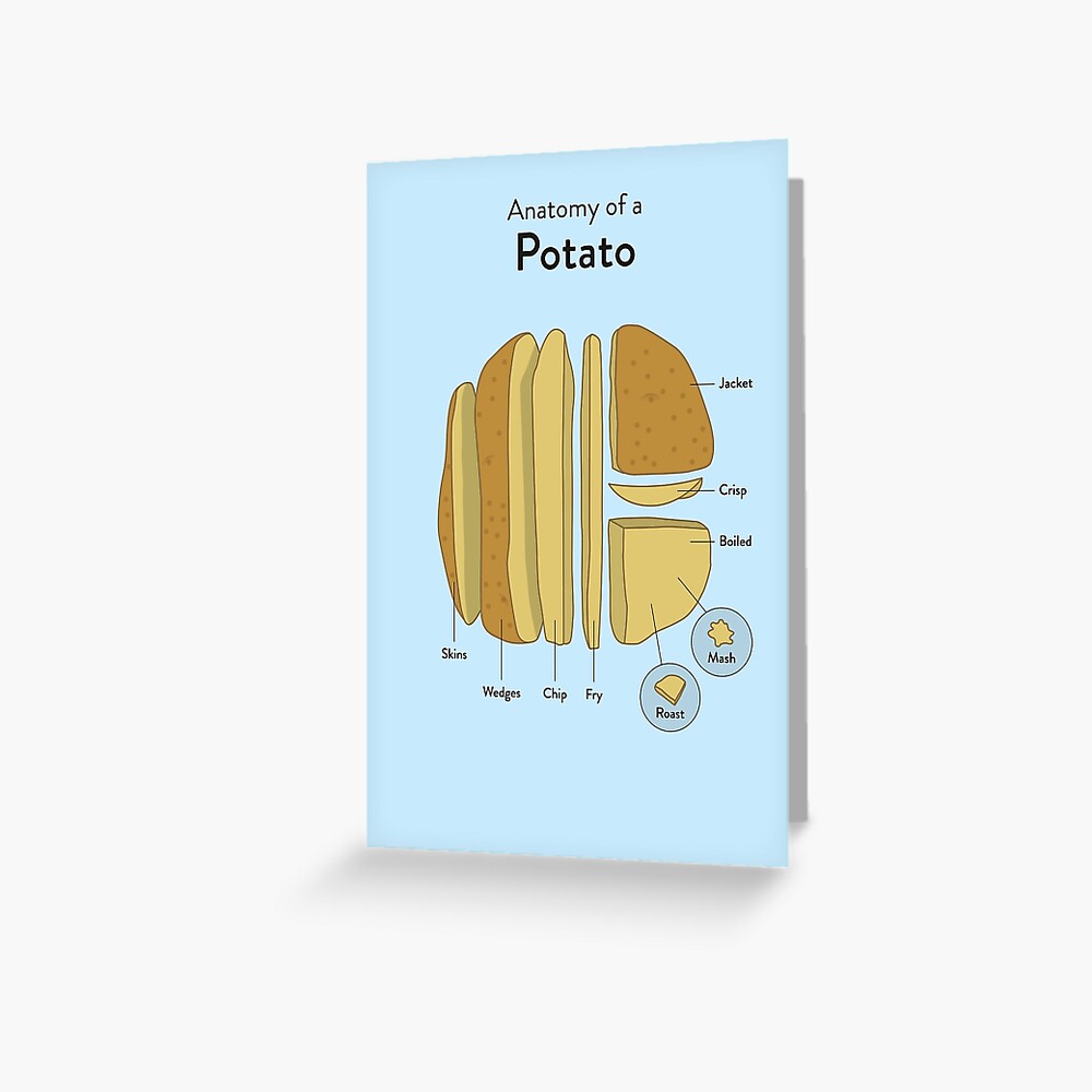 "Potato" Greeting Card for Sale by Wildyles | Redbubble