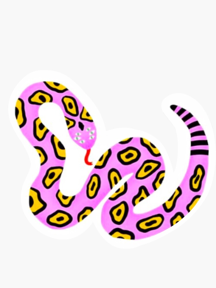 "preppy snake" Sticker by blissfulbubbles | Redbubble