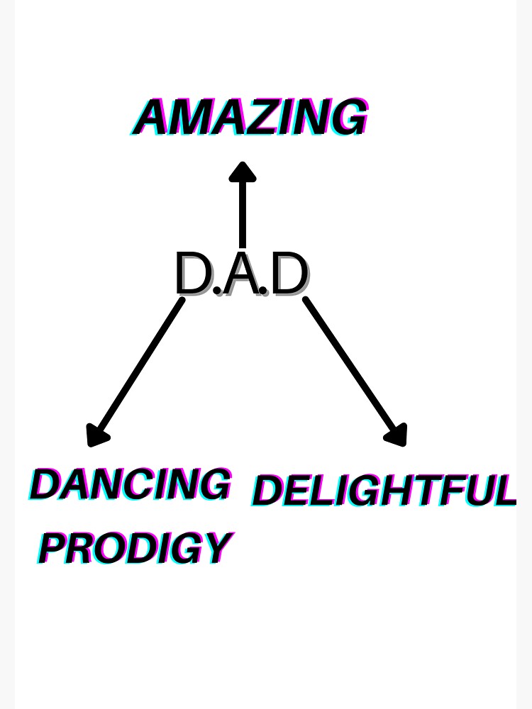 "Dad Acronym" Sticker for Sale by Panimation | Redbubble