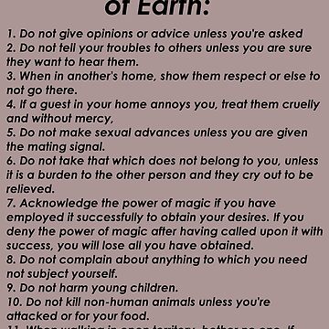 "The eleven satanic rules of Earth" Sticker for Sale by fandomsshit ...