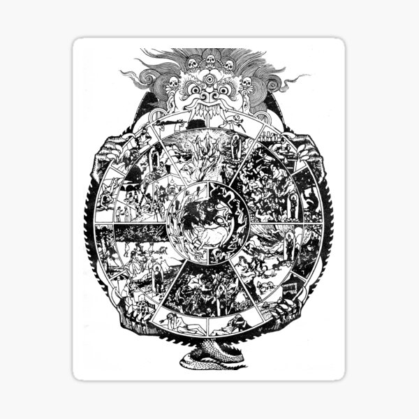"The wheel of life" Sticker by pandasshop | Redbubble