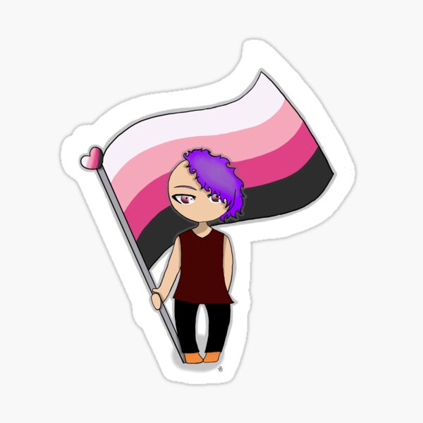 "LGBTQ Pride Flag - Transfem" Sticker for Sale by DemonHuman | Redbubble