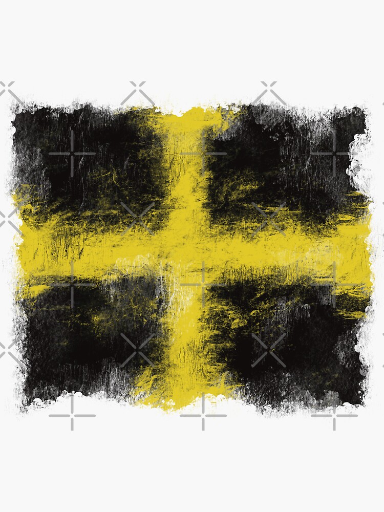 "Flag of St. David" Sticker by AeonicLiberty | Redbubble