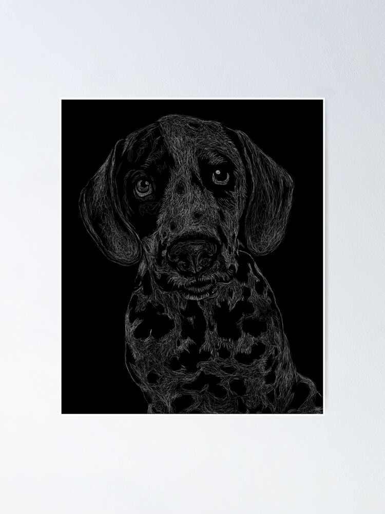 "Scribble Art Dog v2" Poster for Sale by itsme7ar | Redbubble