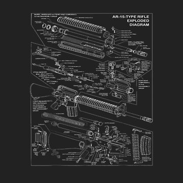 "AR-15 Schematic Diagram" Poster for Sale by SusanSanchez | Redbubble