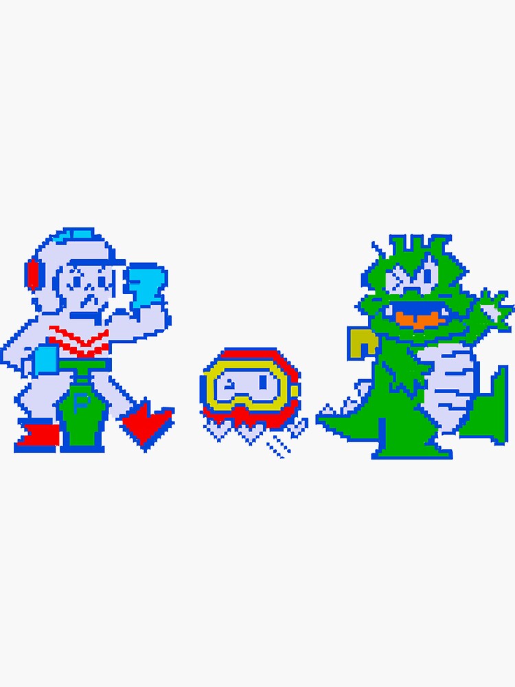 "dig-dug " Sticker for Sale by KaikeaL | Redbubble