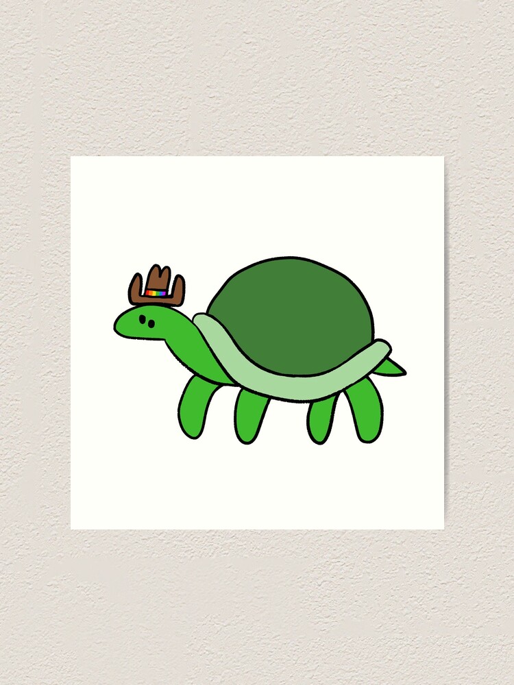"Turtle In Cowboy Hat" Art Print by Sugar-bun-bun | Redbubble