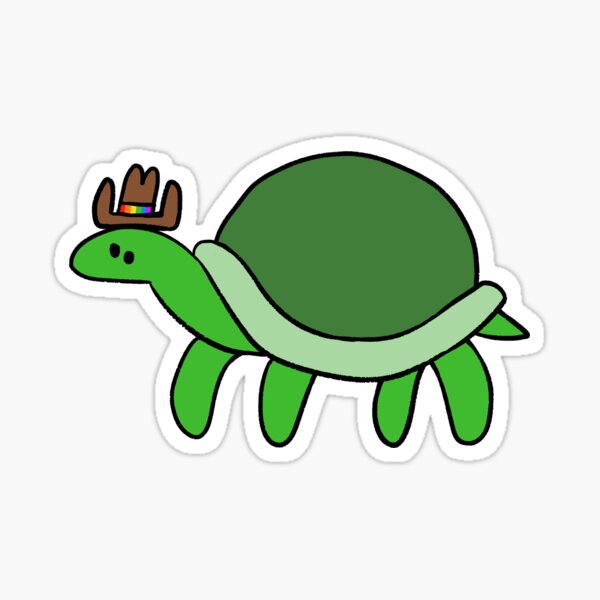 Cowboy Turtle Stickers | Redbubble