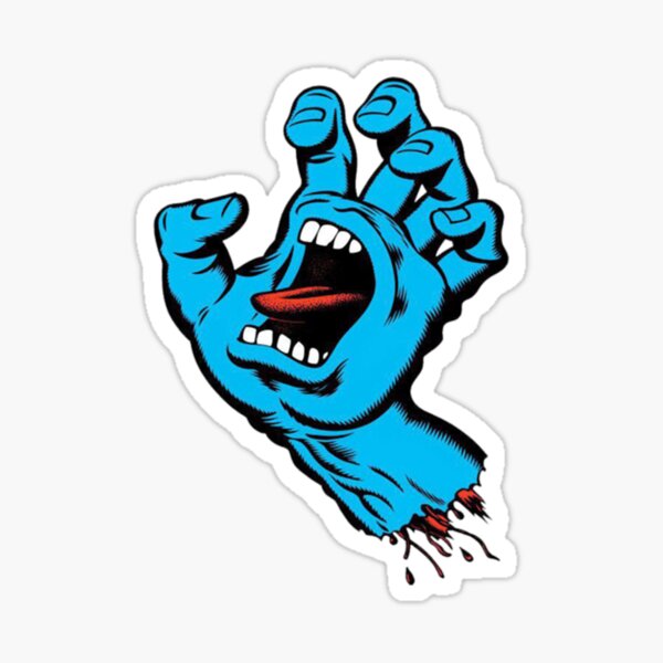 Screaming Hand Stickers | Redbubble