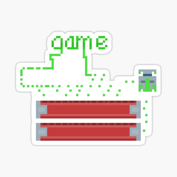"gamer pixel art shirt" Sticker for Sale by Emery1864 | Redbubble