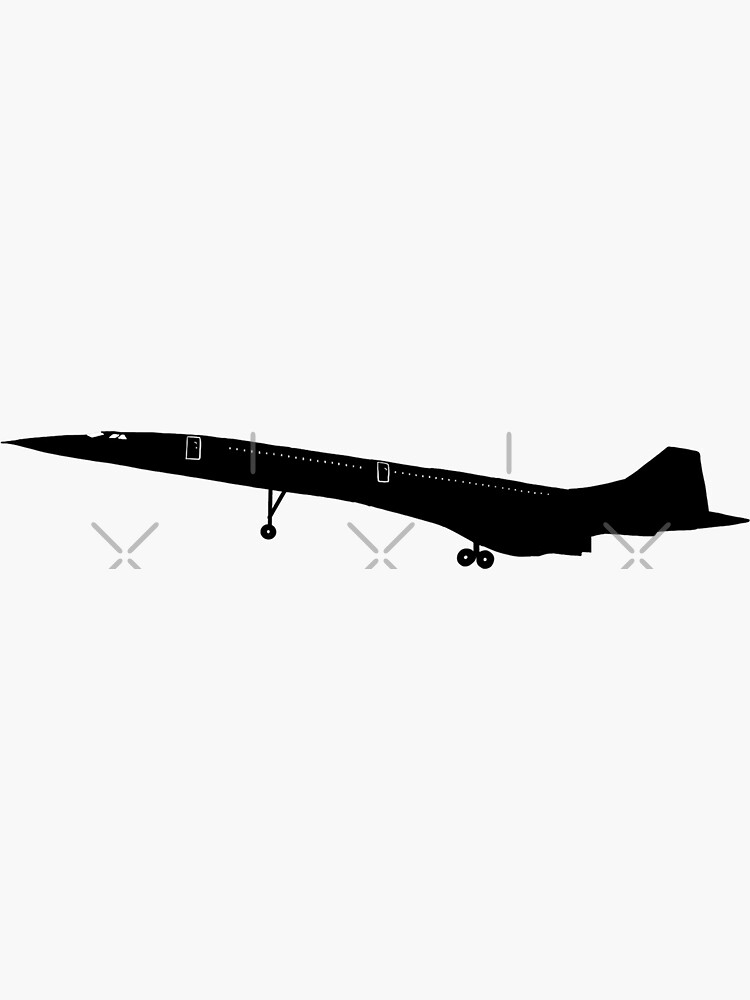 "Concorde Aircraft" Sticker for Sale by Joel-Designs | Redbubble