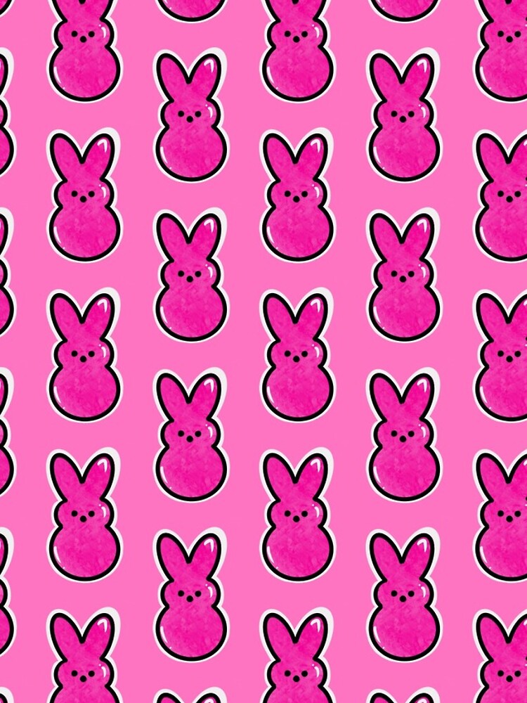 "pink peep bunny marshmallow" iPhone Case for Sale by Brianne Campbell ...