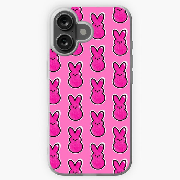 "pink peep bunny marshmallow" iPhone Case for Sale by Brianne Campbell ...