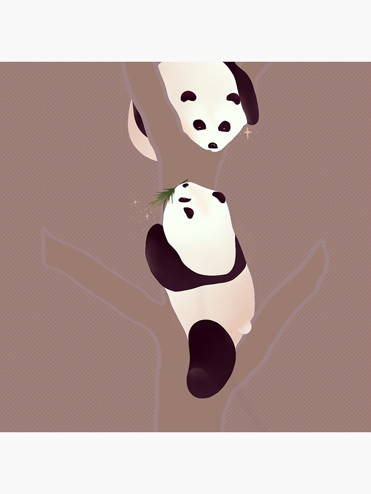 "PANDA FRIENDS" Sticker by TAPIOCACLUB | Redbubble