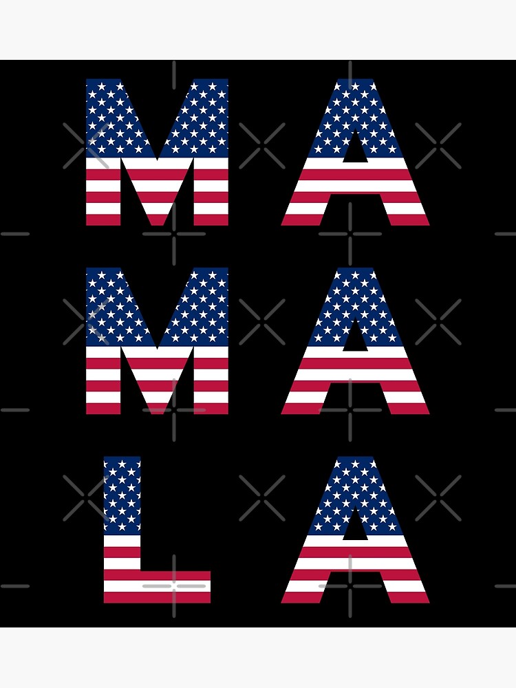 "Mamala for Kamala Harris" Poster by silverhexagon | Redbubble