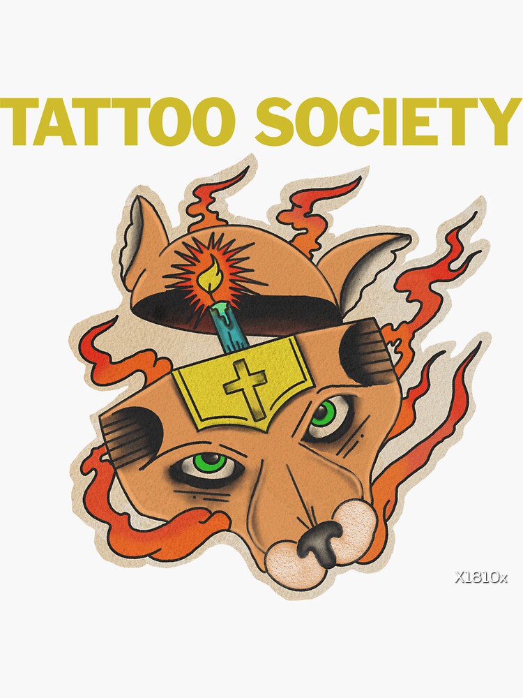 "Tattoo Society " Sticker by X1810x | Redbubble