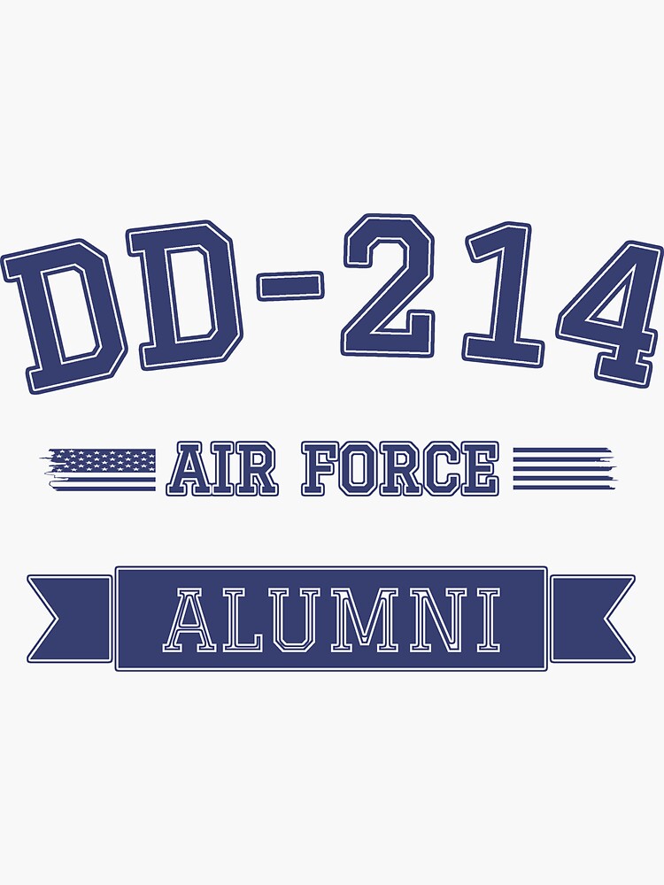 "DD 214 Air Force Alumni" Sticker for Sale by GR-ART | Redbubble