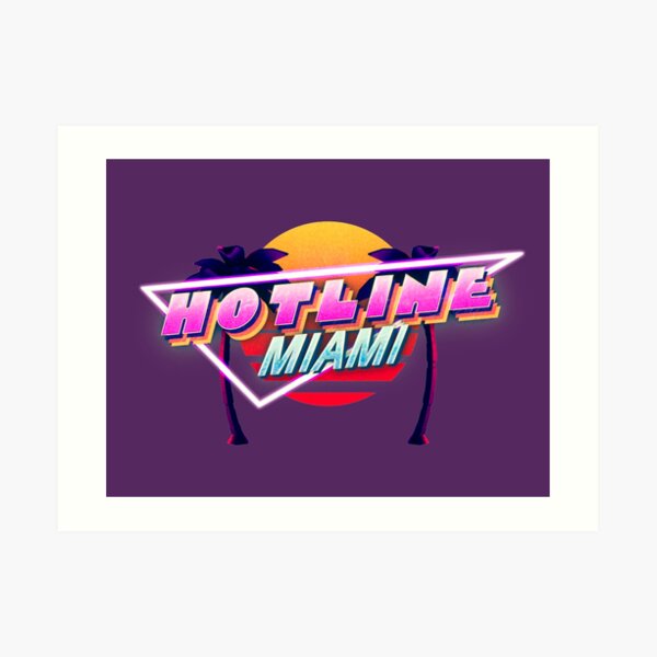 "Hotline Miami Logo" Art Print for Sale by Adam-Walker | Redbubble