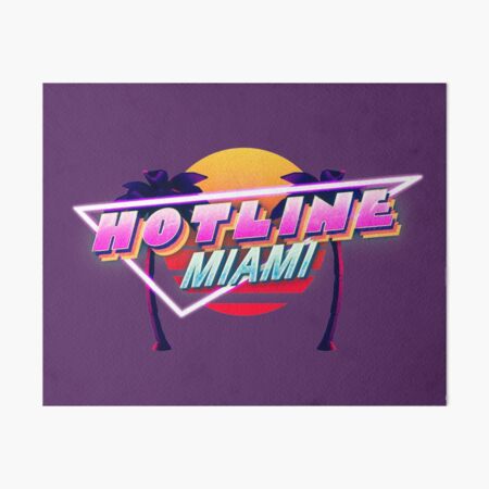 "Hotline Miami Logo" Art Board Print by Adam-Walker | Redbubble