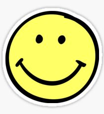 Yellow Smiley Face Stickers | Redbubble