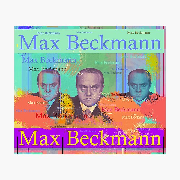 "beautiful Max Beckmann portrait, aesthetic collage of the well-known ...