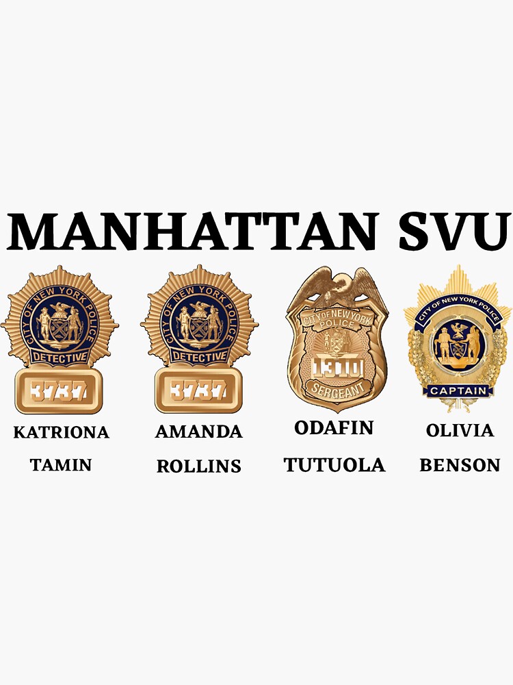 "SVU Detective Badges" Sticker for Sale by Javiy17 | Redbubble