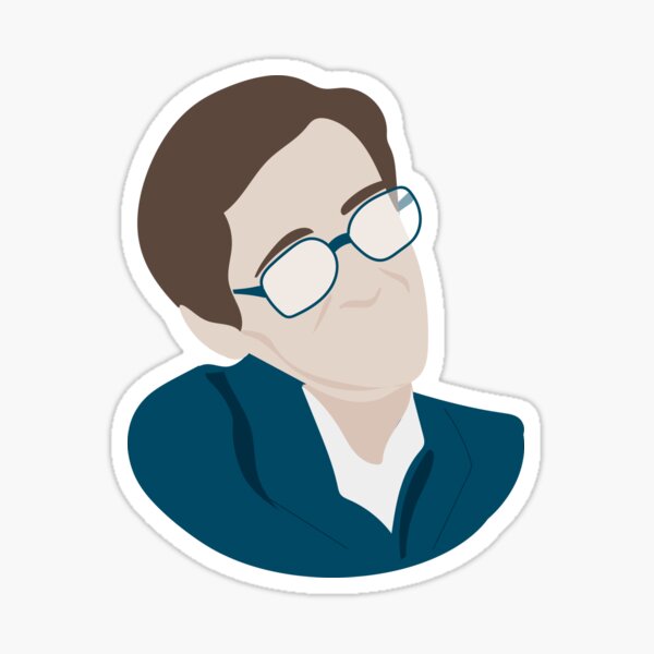 "Stephen Hawking" Sticker for Sale by JJWard | Redbubble