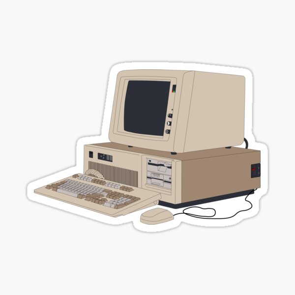"IBM AT Computer" Sticker for Sale by Delta9c | Redbubble