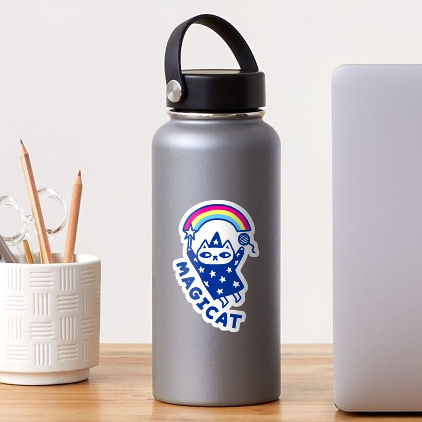 "MAGICAT" Sticker for Sale by obinsun | Redbubble