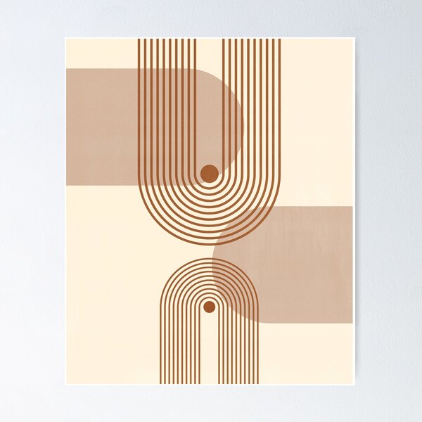 "Mid century modern rainbow" Poster for Sale by mysticminimals | Redbubble